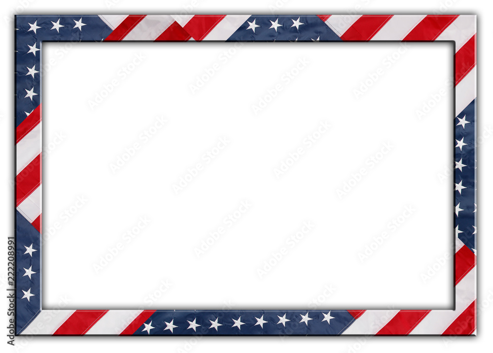 American flag frame Stock Photo | Adobe Stock