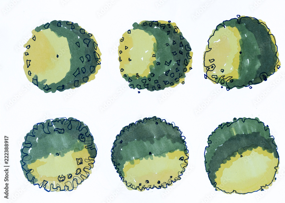 Стоковое фото «tree Illustration for Design plan Of architecture and landscape. tree top view ...
