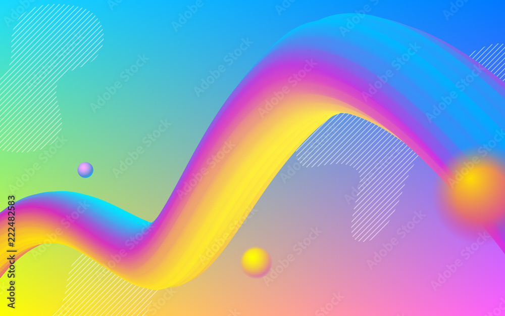 Trendy gradient transition colorful background design. Vector abstract ...