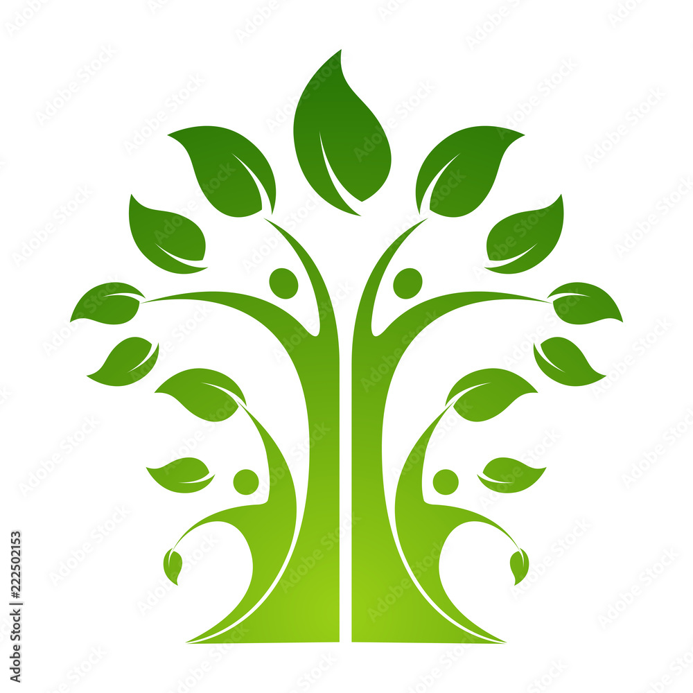 friendship bonding together organic people logo people logo tree logo ...