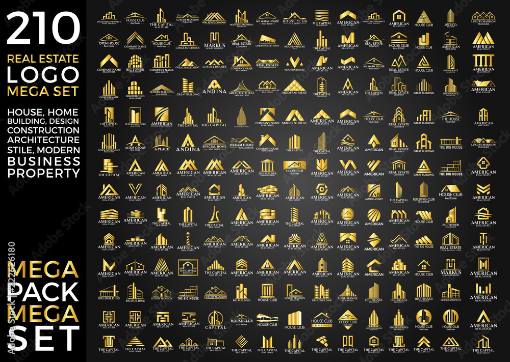 Mega Set and Big Group, Real Estate, Building and Construction Logo ...