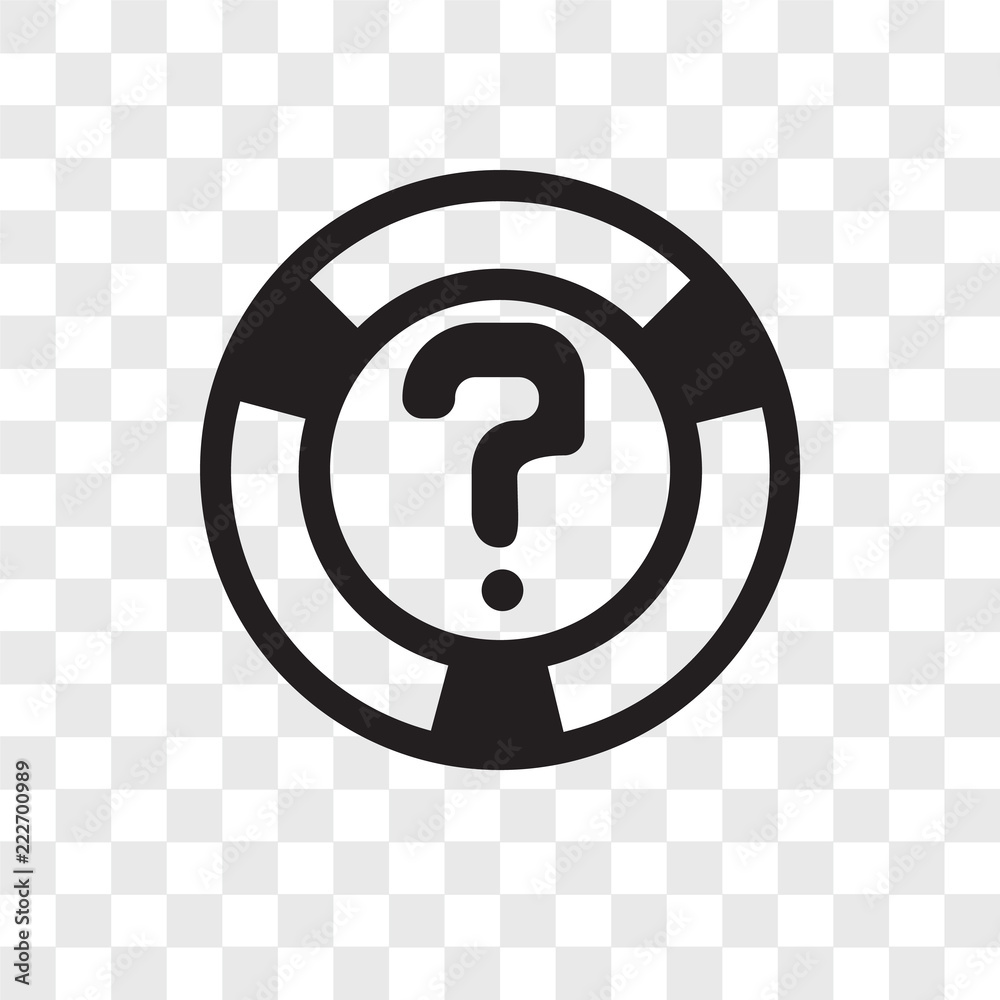 help icons isolated on transparent background. Modern and editable help ...