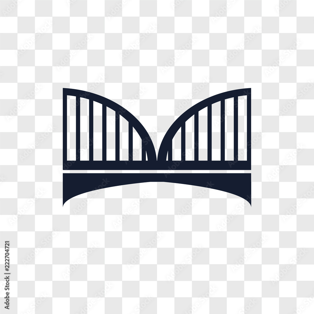bridge icons isolated on transparent background. Modern and editable ...