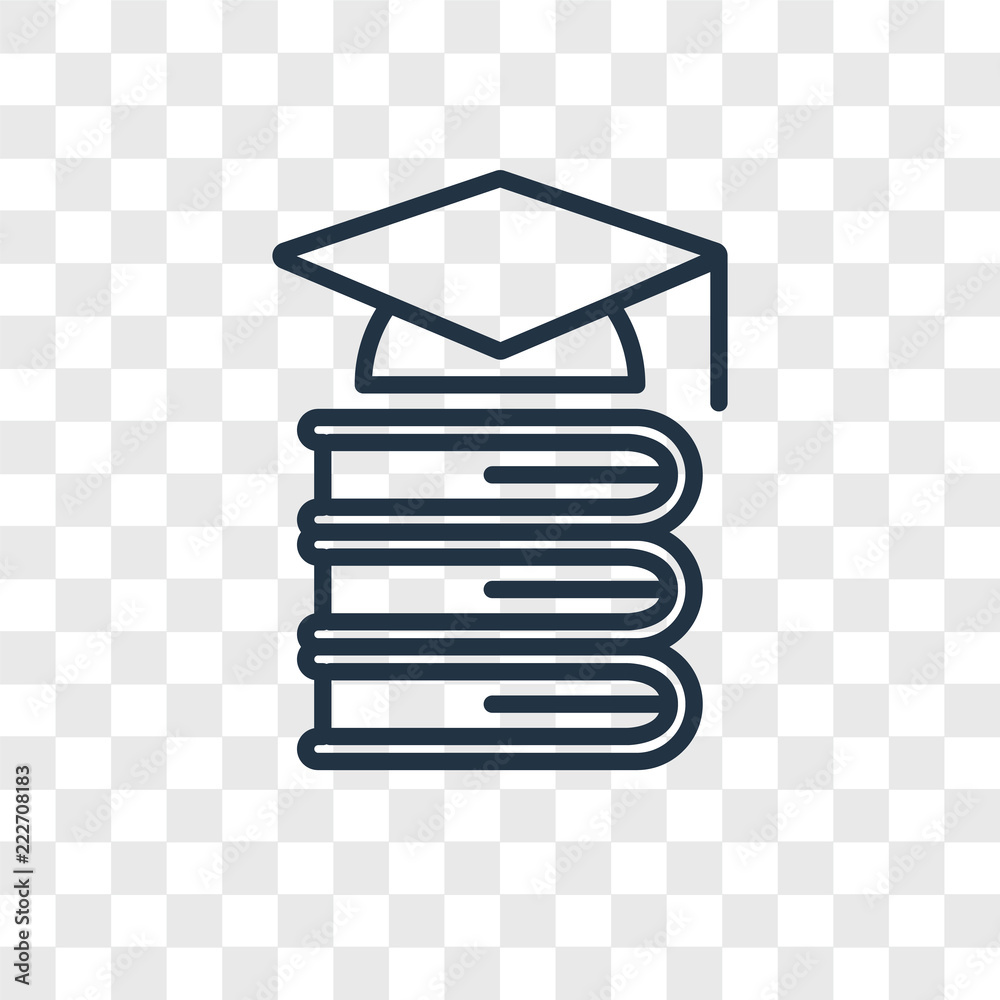 learning icons isolated on transparent background. Modern and editable ...