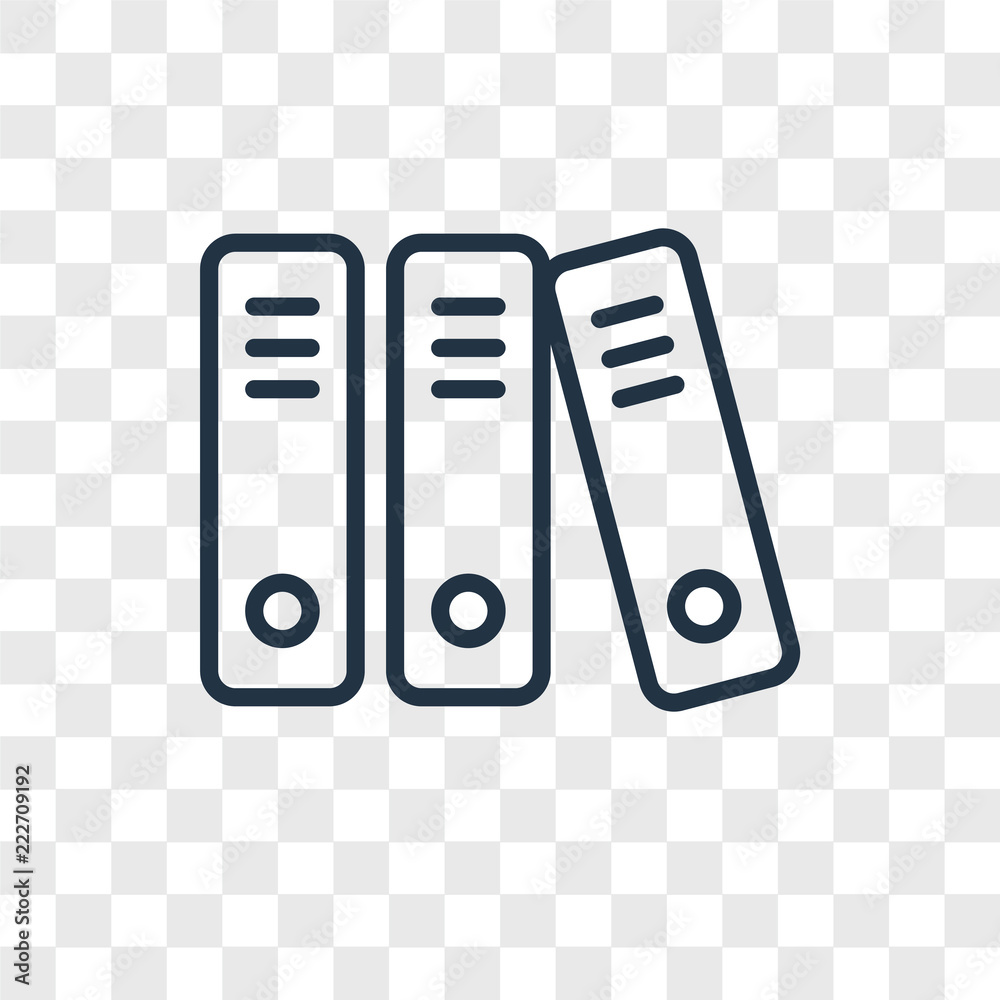 Стоковий вектор archive icons isolated on transparent background ...