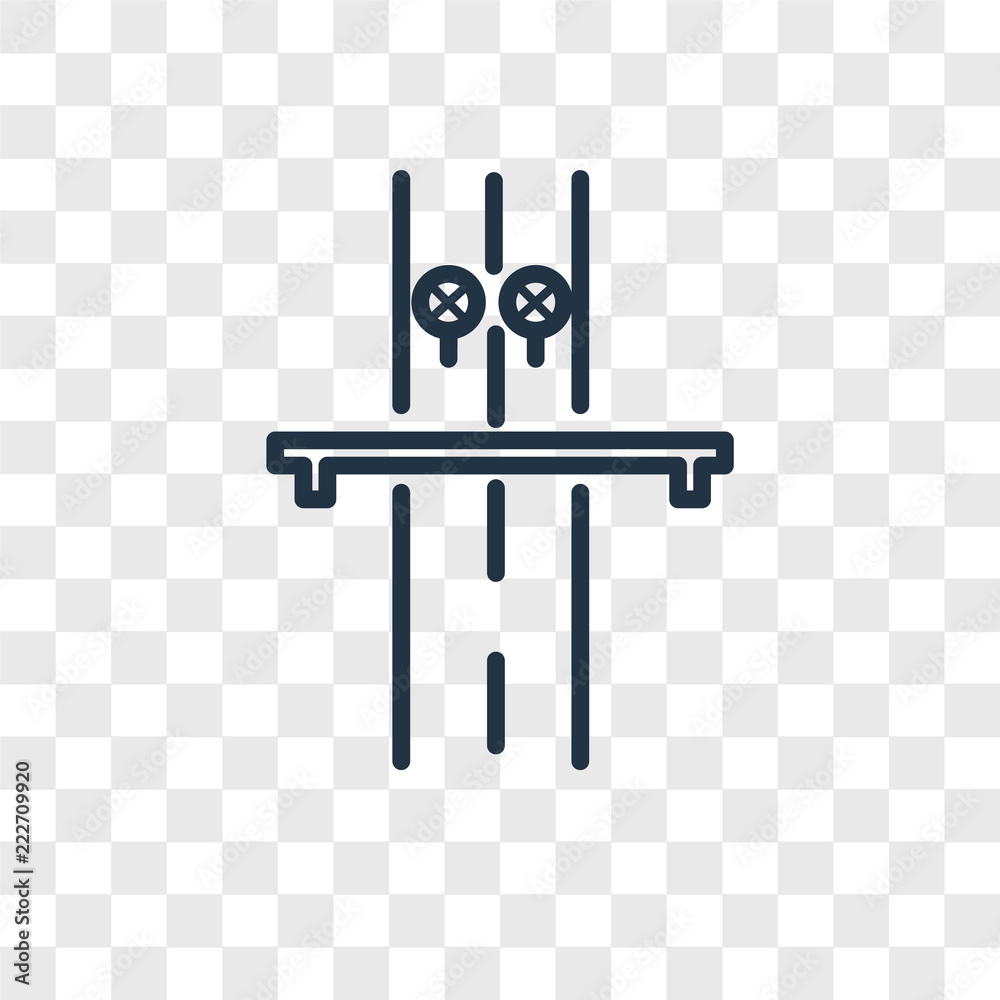 highway icons isolated on transparent background. Modern and editable ...