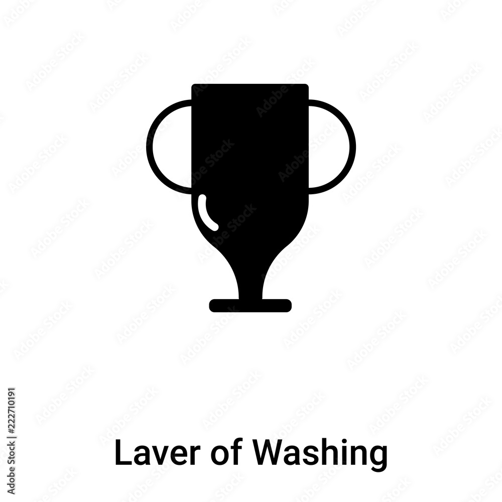 Laver of Washing icon vector isolated on white background, logo concept ...