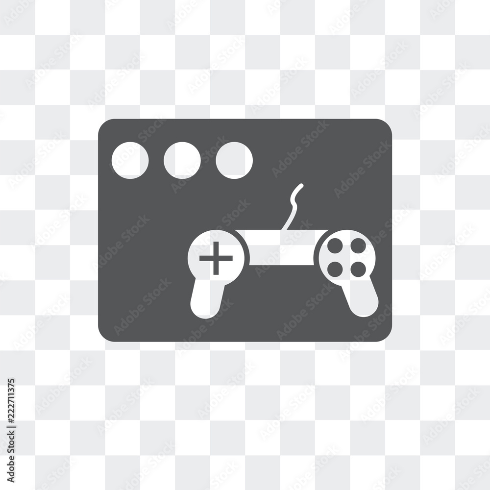 video game icon isolated on transparent background. Modern and editable ...