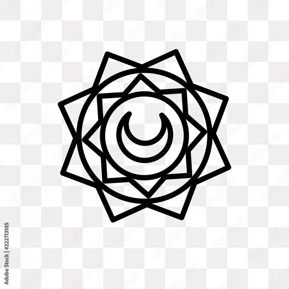 islamic art icon on transparent background. Modern icons vector ...