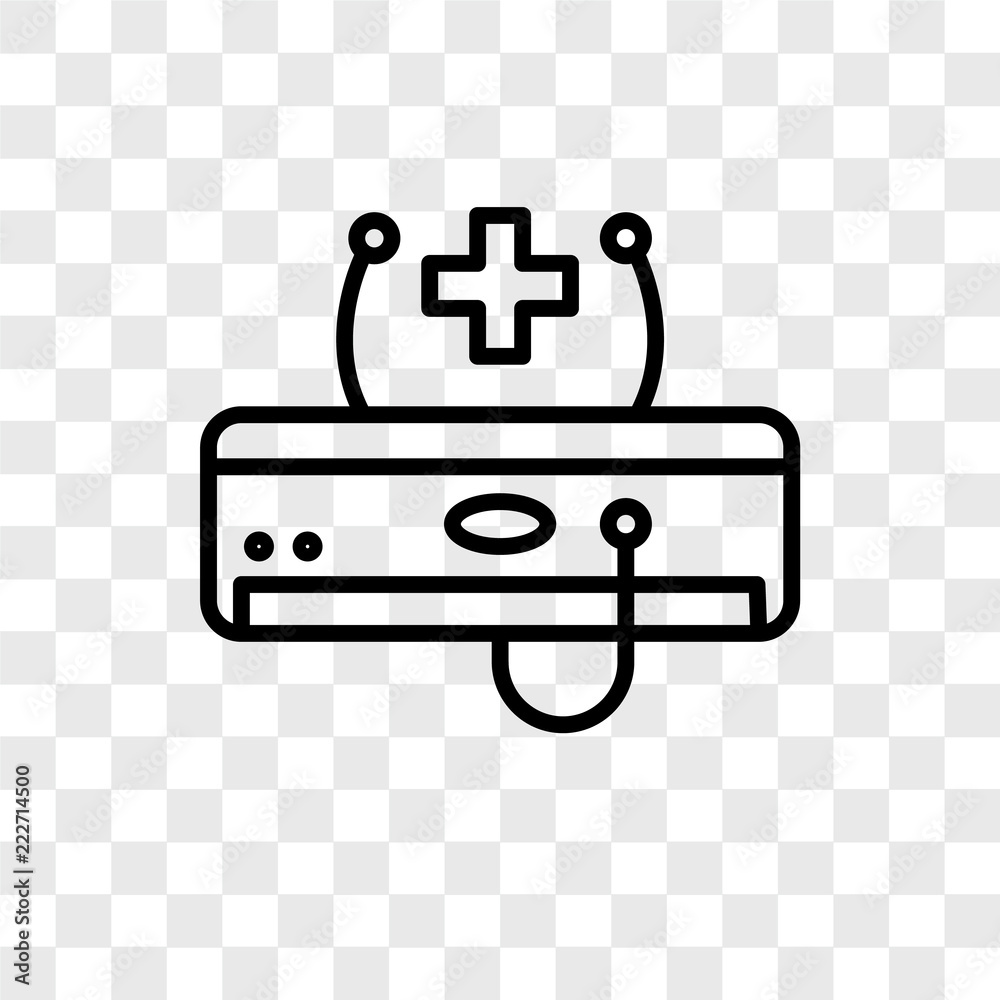 air conditioner icons isolated on transparent background. Modern and ...