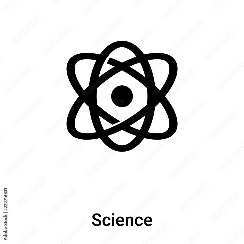 Science icon vector isolated on white background, logo concept of ...