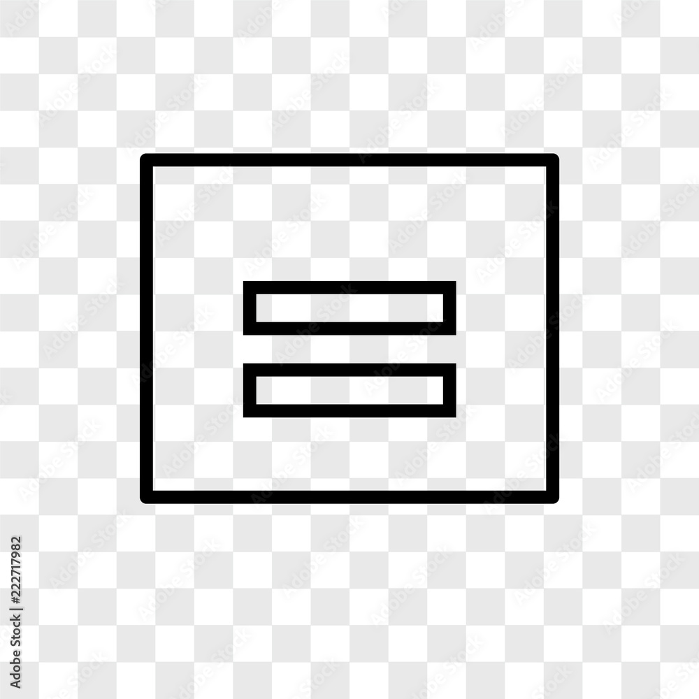 equal icons isolated on transparent background. Modern and editable ...