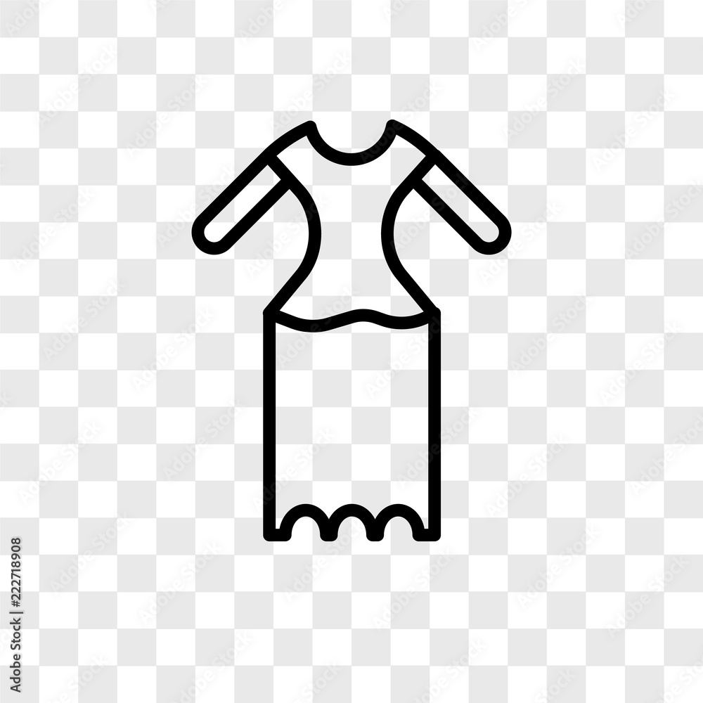 clothes icons isolated on transparent background. Modern and editable ...