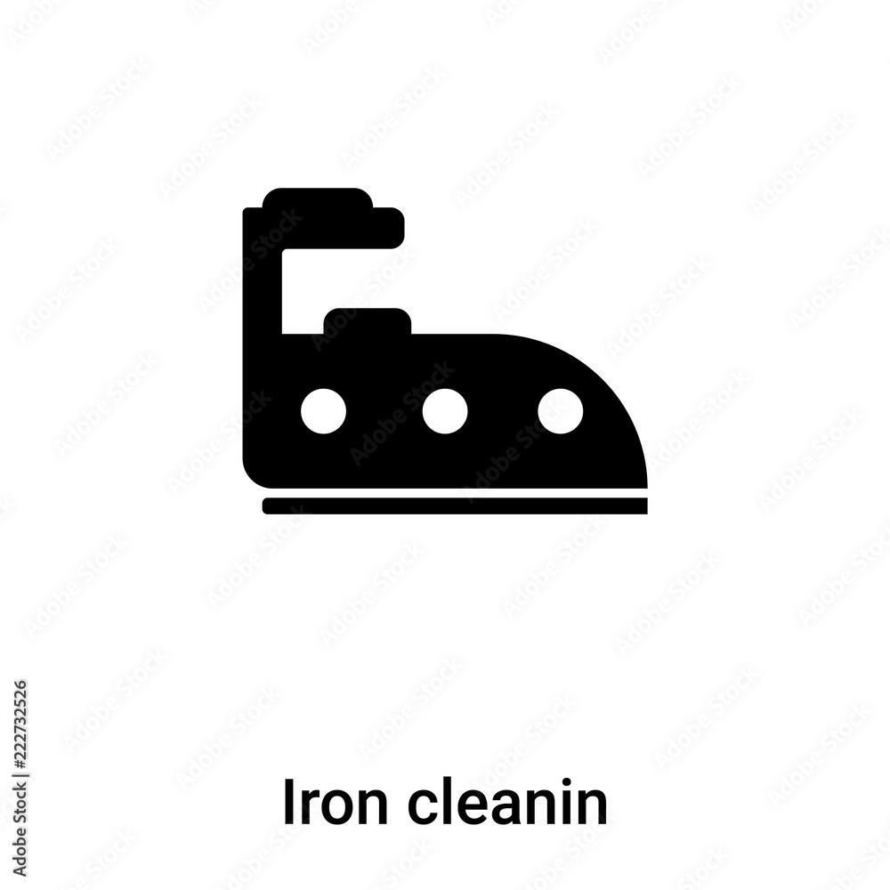 Iron cleanin icon vector isolated on white background, logo concept of ...
