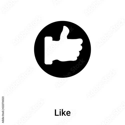 Like icon vector isolated on white background, logo concept of Like ...