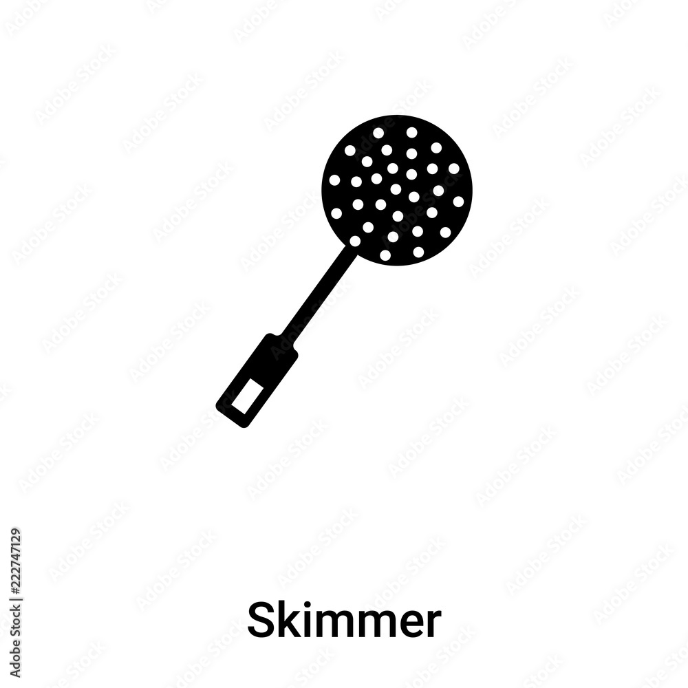 Skimmer icon vector isolated on white background, logo concept of ...