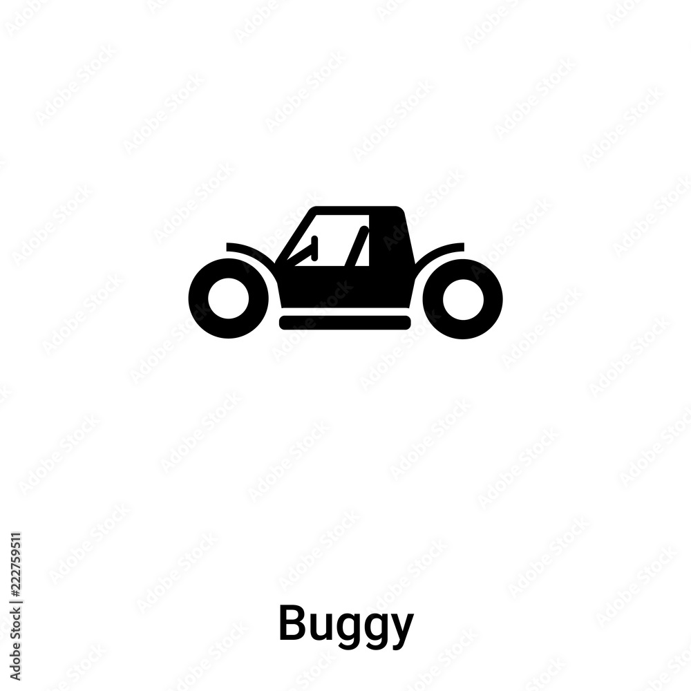 Buggy icon vector isolated on white background, logo concept of Buggy ...
