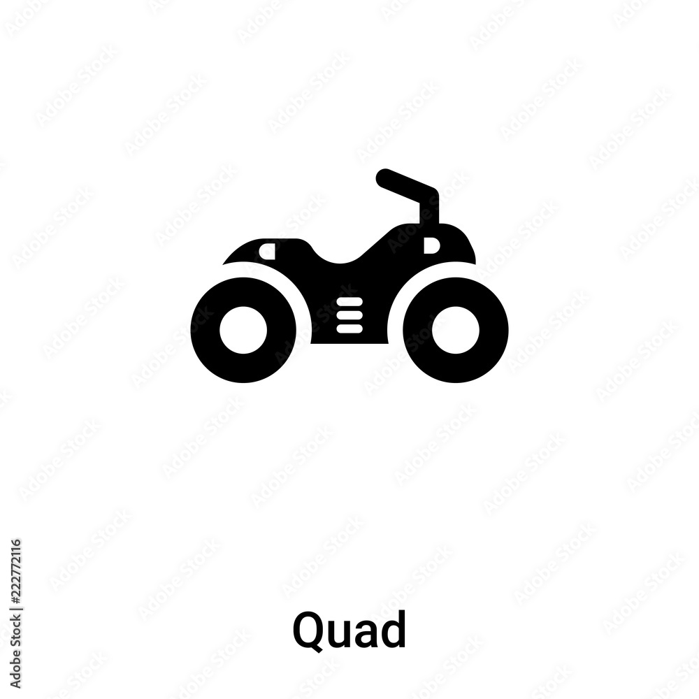 Quad icon vector isolated on white background, logo concept of Quad ...