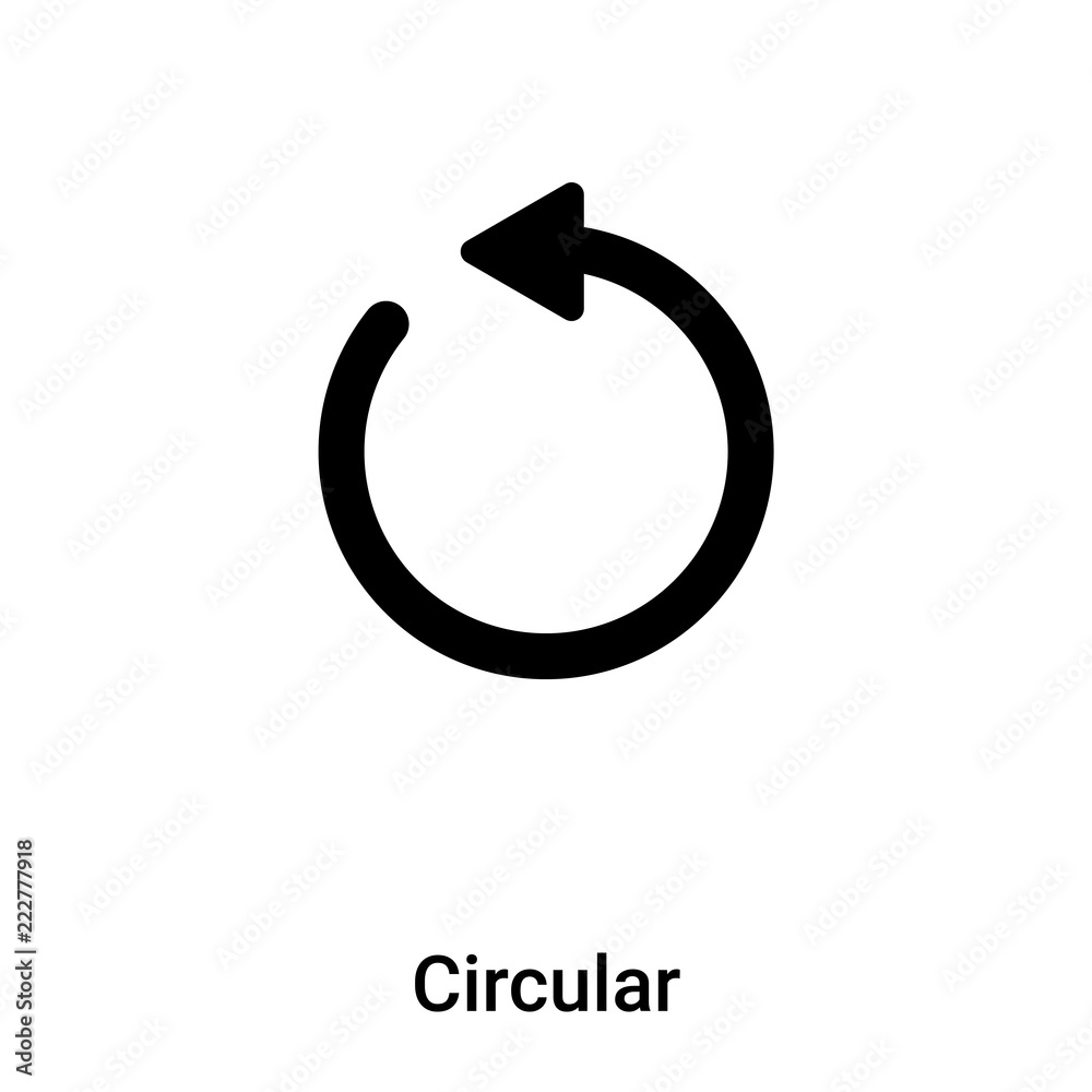 Circular Counterclockwise Arrows icon vector isolated on white ...