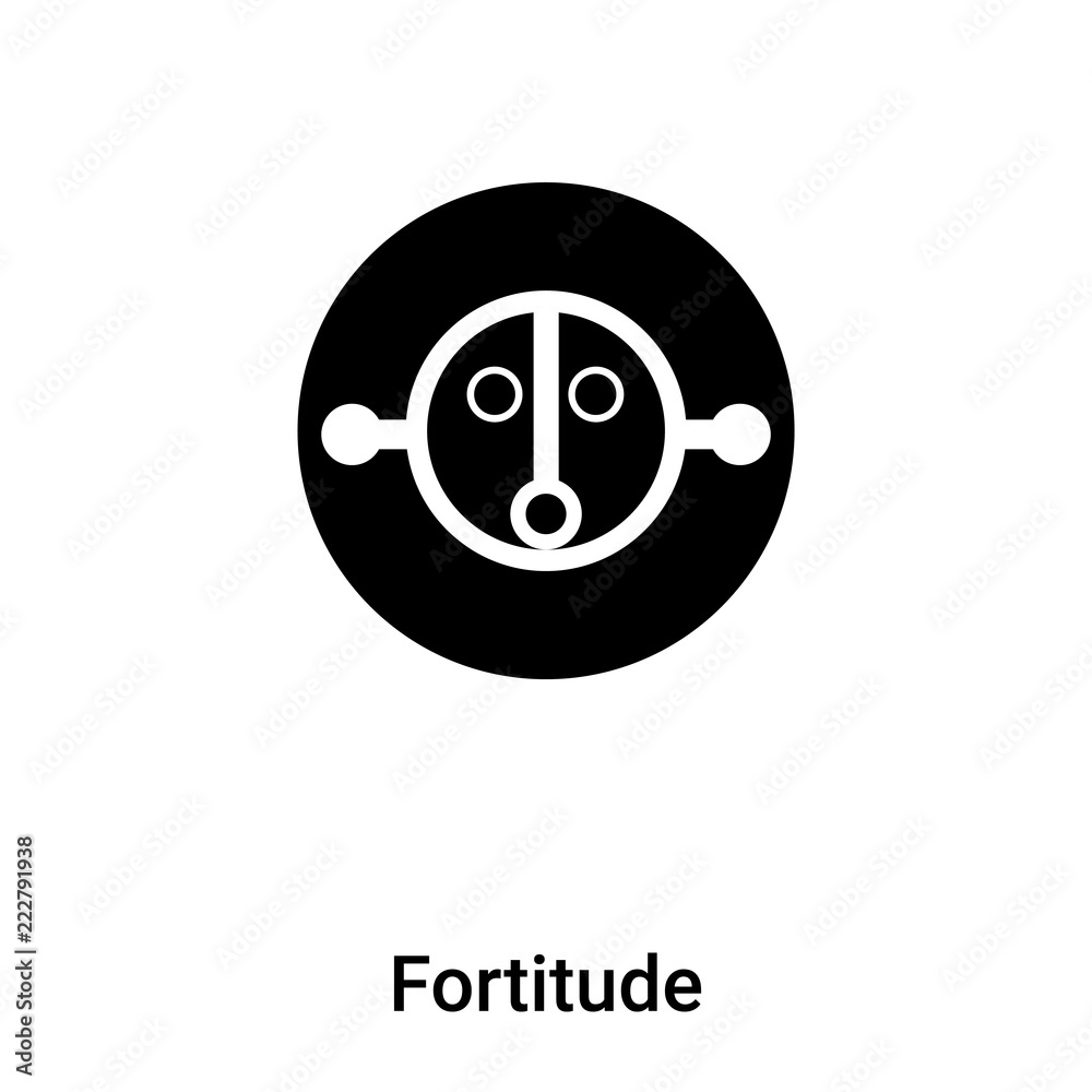 Fortitude icon vector isolated on white background, logo concept of ...