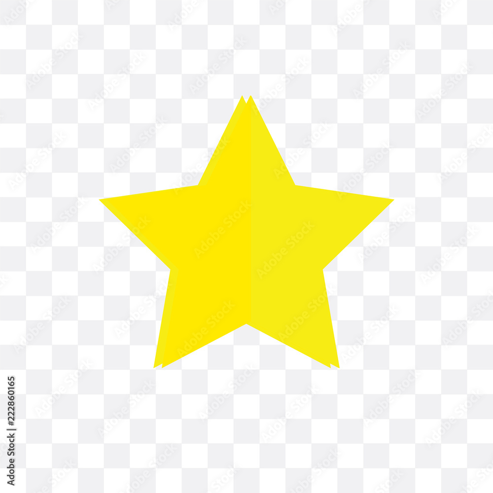 star icon isolated on transparent background. Simple and editable star ...