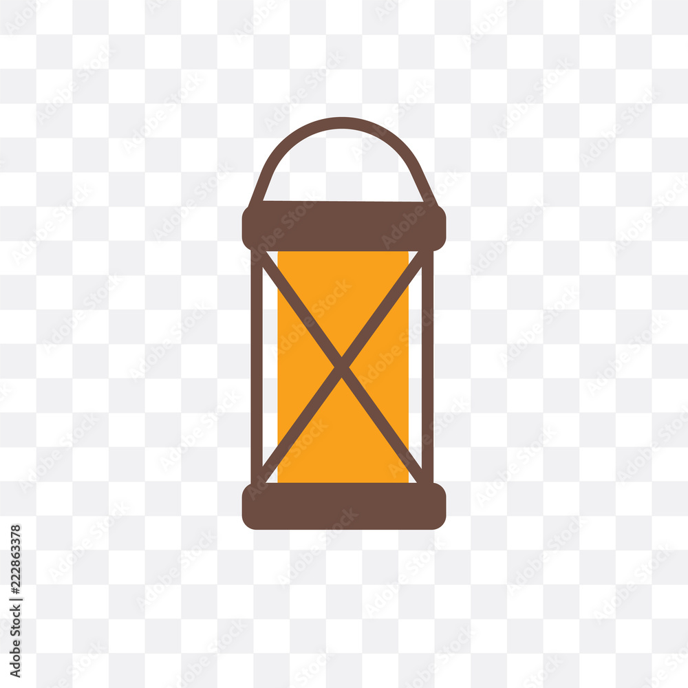 lantern icon isolated on transparent background. Simple and editable ...
