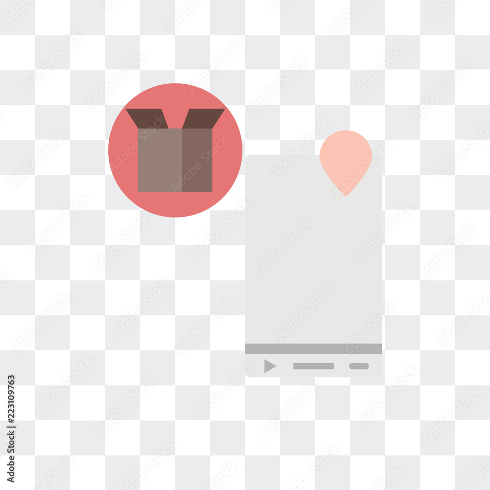 tracking icon isolated on transparent background. Modern and editable ...