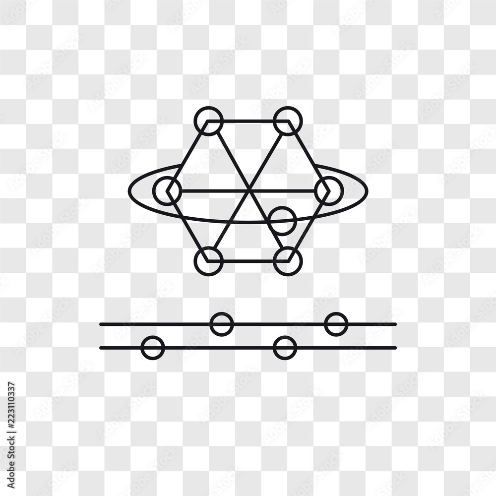 Stock-Vektorgrafik „Graphene vector icon isolated on transparent ...