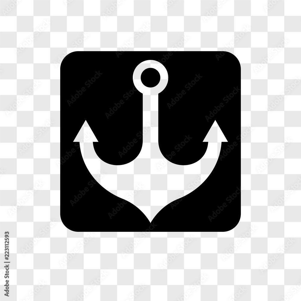 port icons isolated on transparent background. Modern and editable port ...