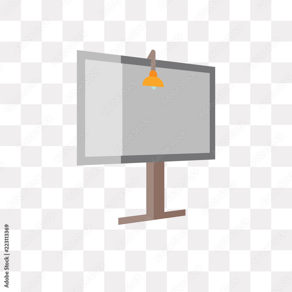 billboard icon on transparent background. Modern icons vector ...