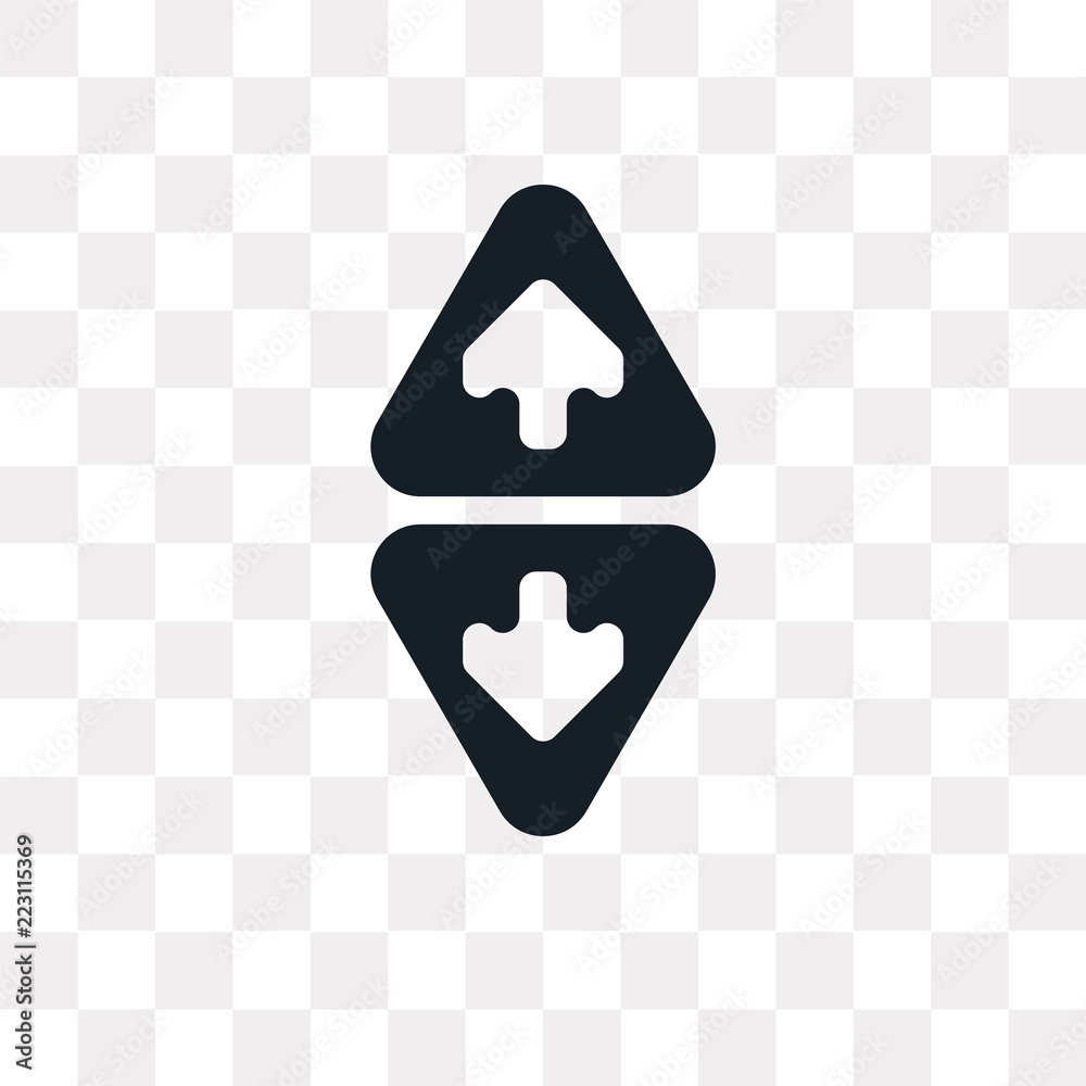 elevator icon on transparent background. Modern icons vector ...