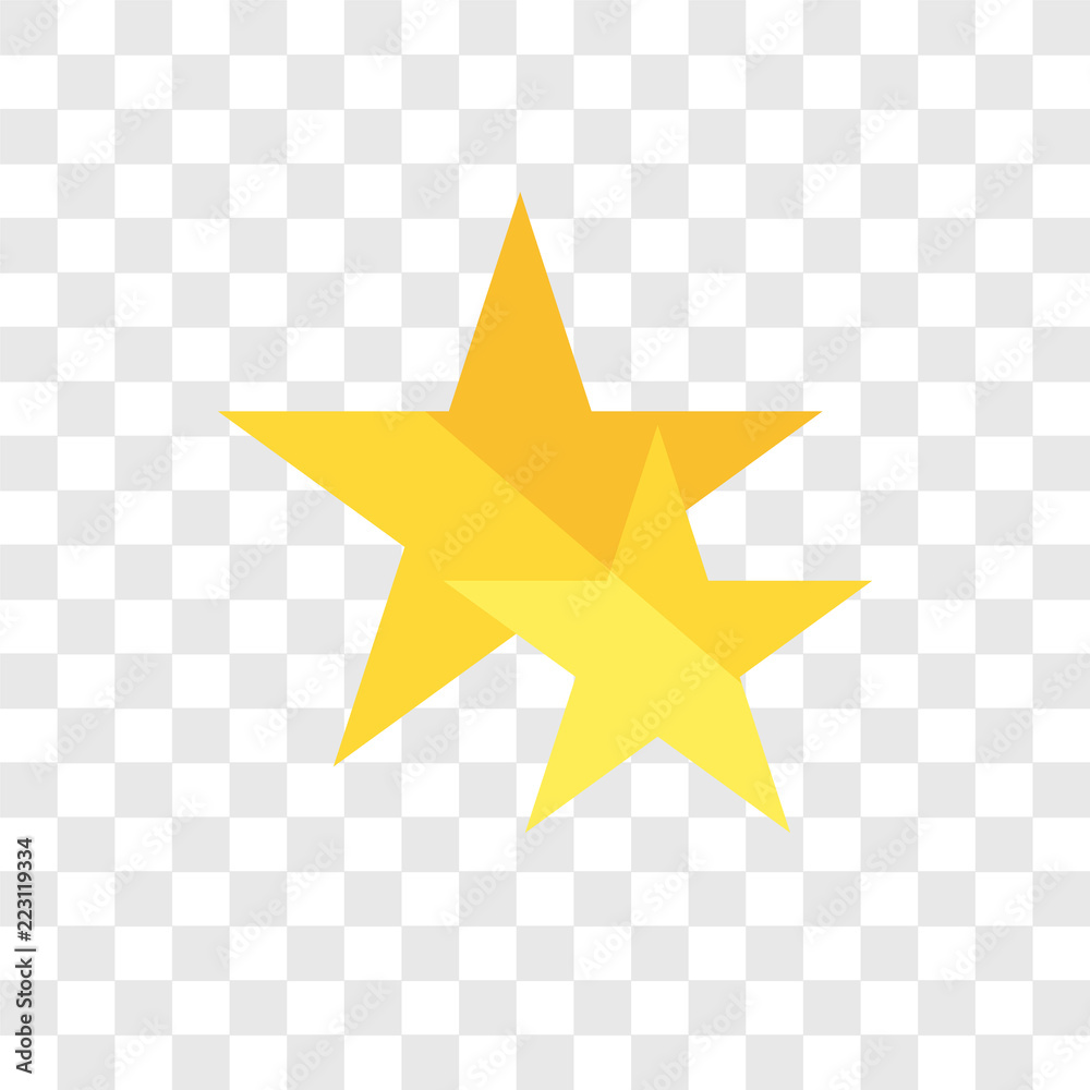 Star vector icon isolated on transparent background, Star logo design ...