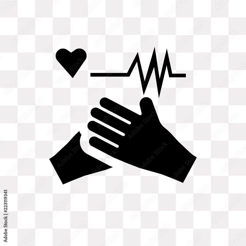 cpr icon on transparent background. Modern icons vector illustration ...