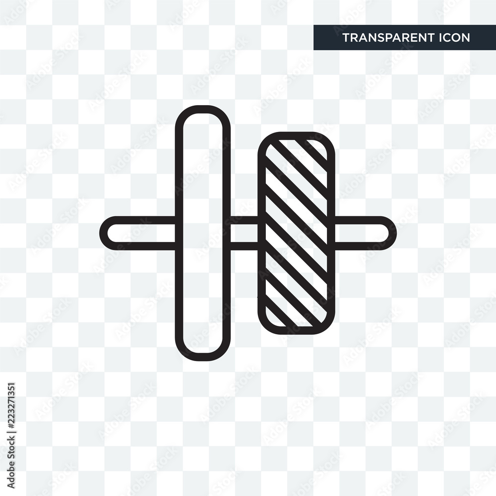 Vertical alignment vector icon isolated on transparent background ...