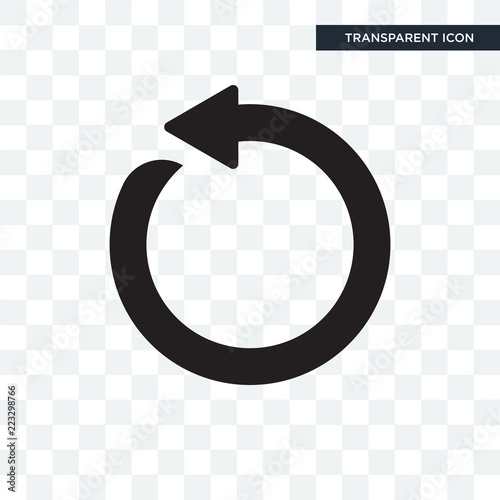 Circular arrow vector icon isolated on transparent background, Circular ...