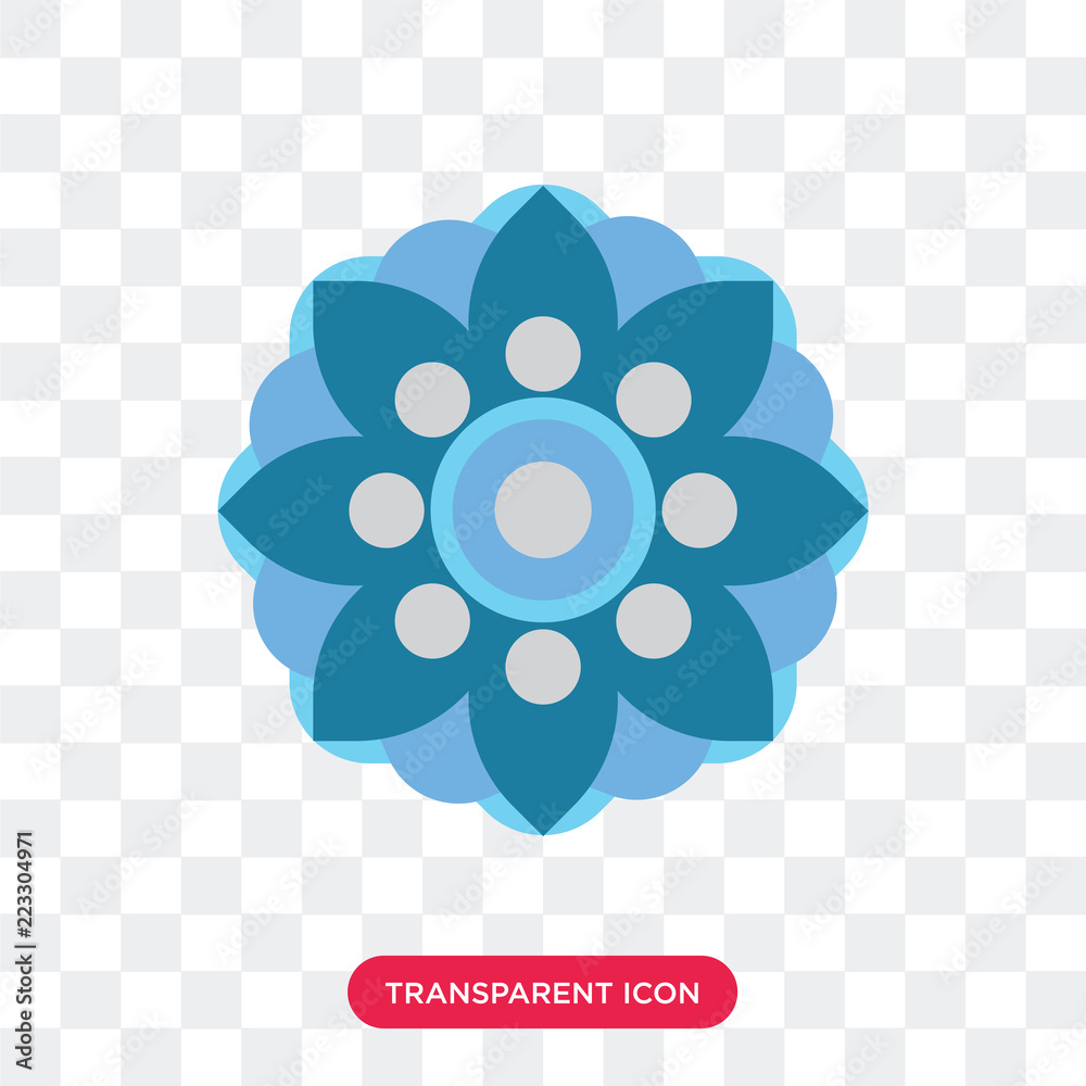 Rangoli vector icon isolated on transparent background, Rangoli logo ...