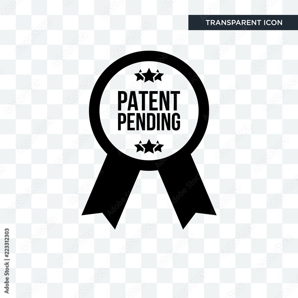 patent pending vector icon isolated on transparent background, patent ...
