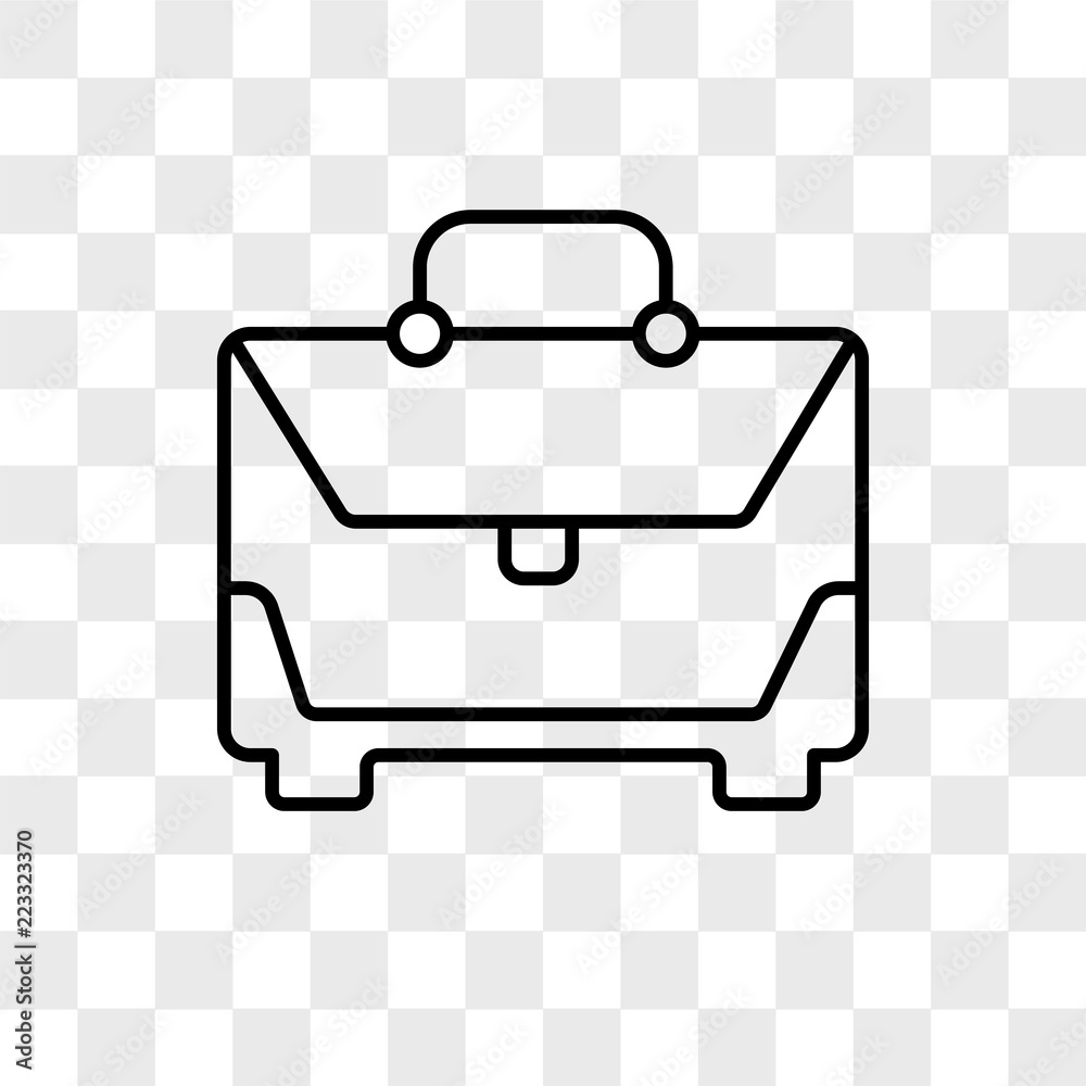 Toolbox vector icon isolated on transparent background, Toolbox logo ...