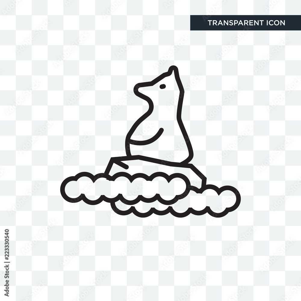 Global warming vector icon isolated on transparent background, Global ...