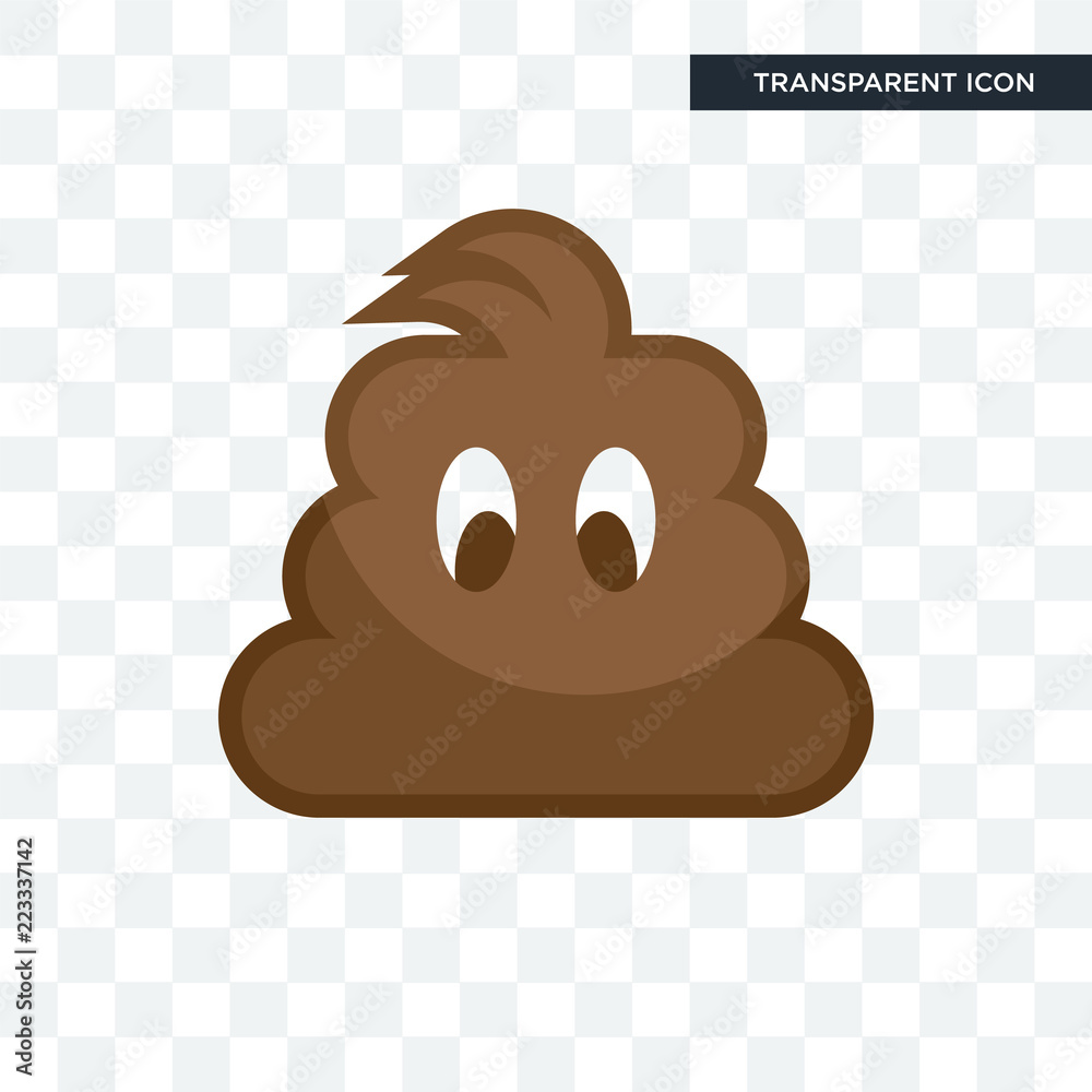 poop vector icon isolated on transparent background, poop logo design ...