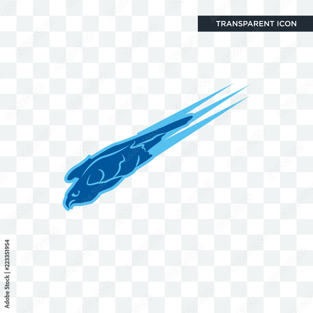 peregrine falcon vector icon isolated on transparent background ...