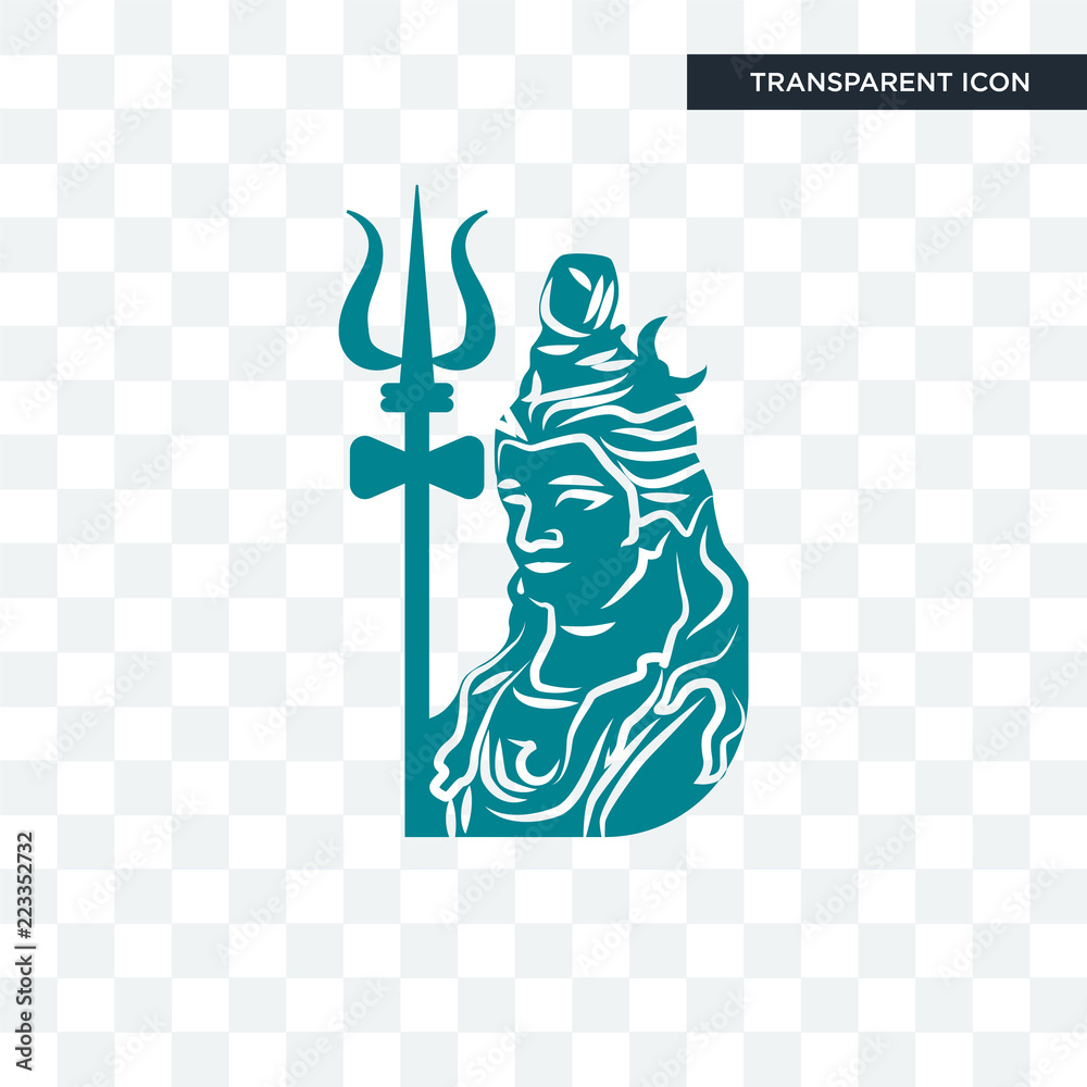 lord shiva vector icon isolated on transparent background, lord shiva ...