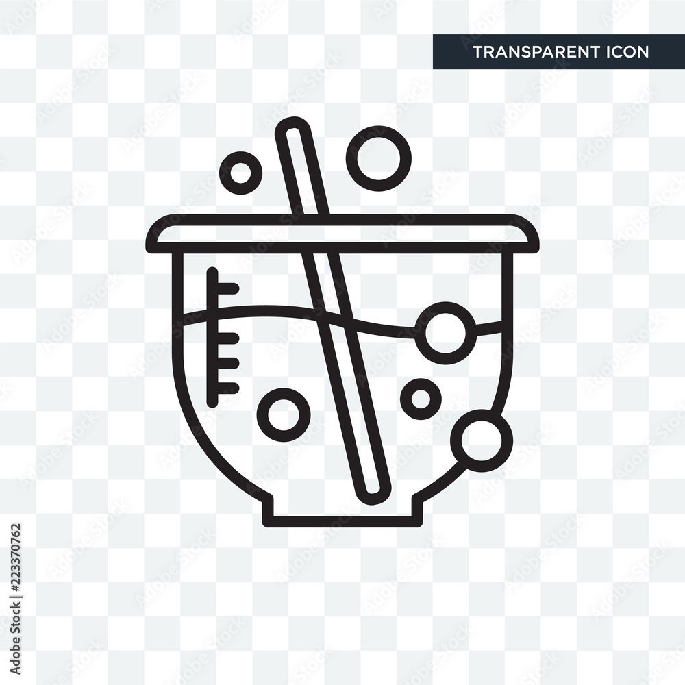 Beaker vector icon isolated on transparent background, Beaker logo ...