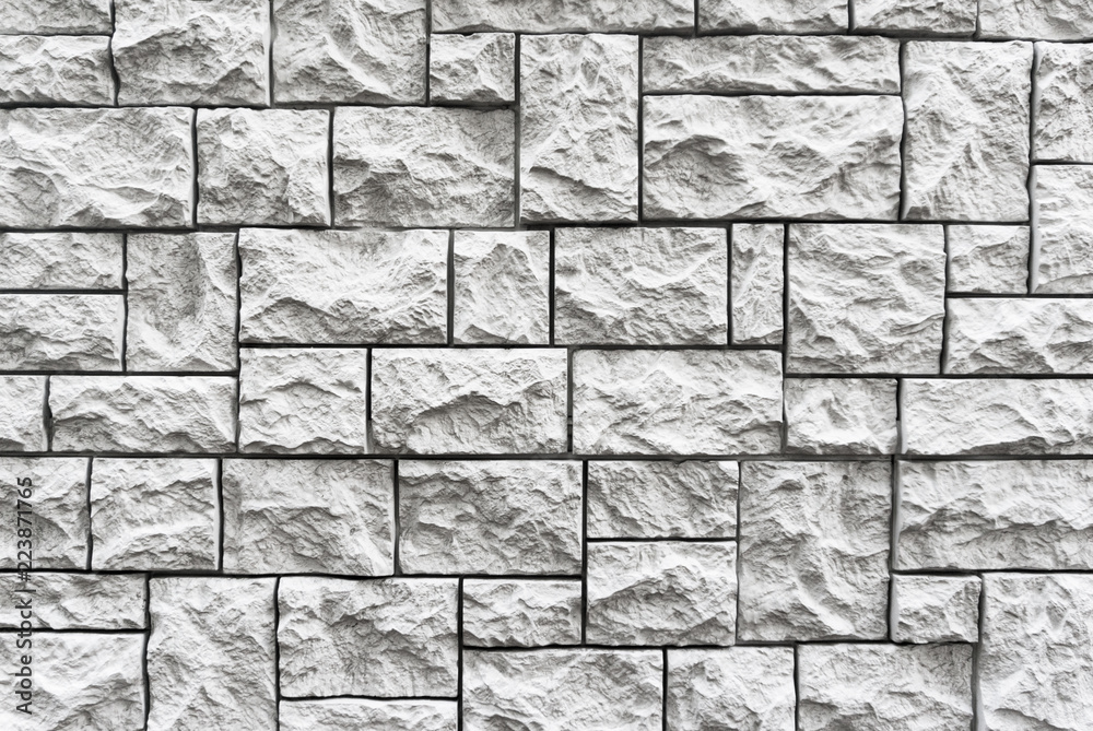 Modern brick wall. Pattern of decorative stone wall background. Surface ...