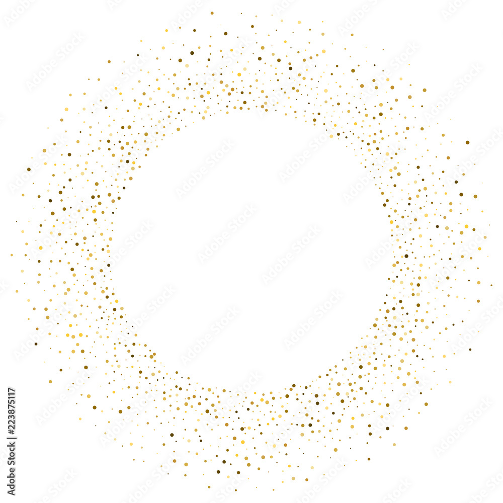 gold glitter background polka dot vector illustration Stock Vector ...