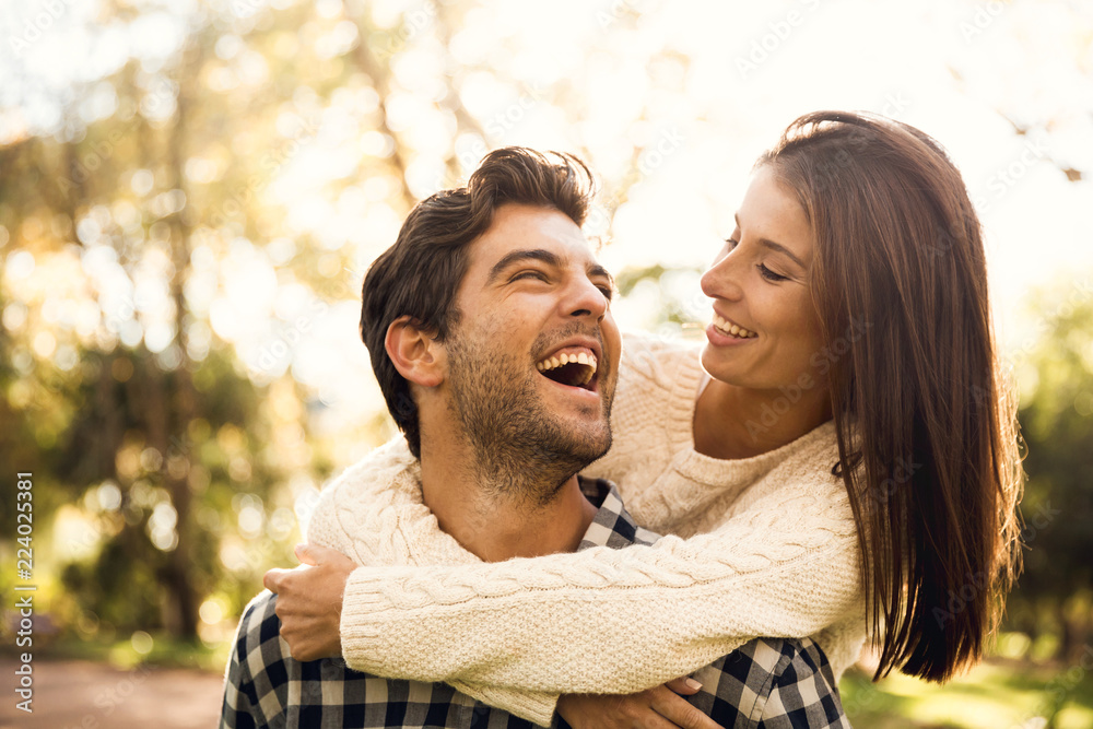 couple laugh