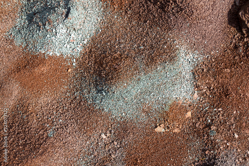 Red earth or soil background. Tropical laterite soil background of red ...