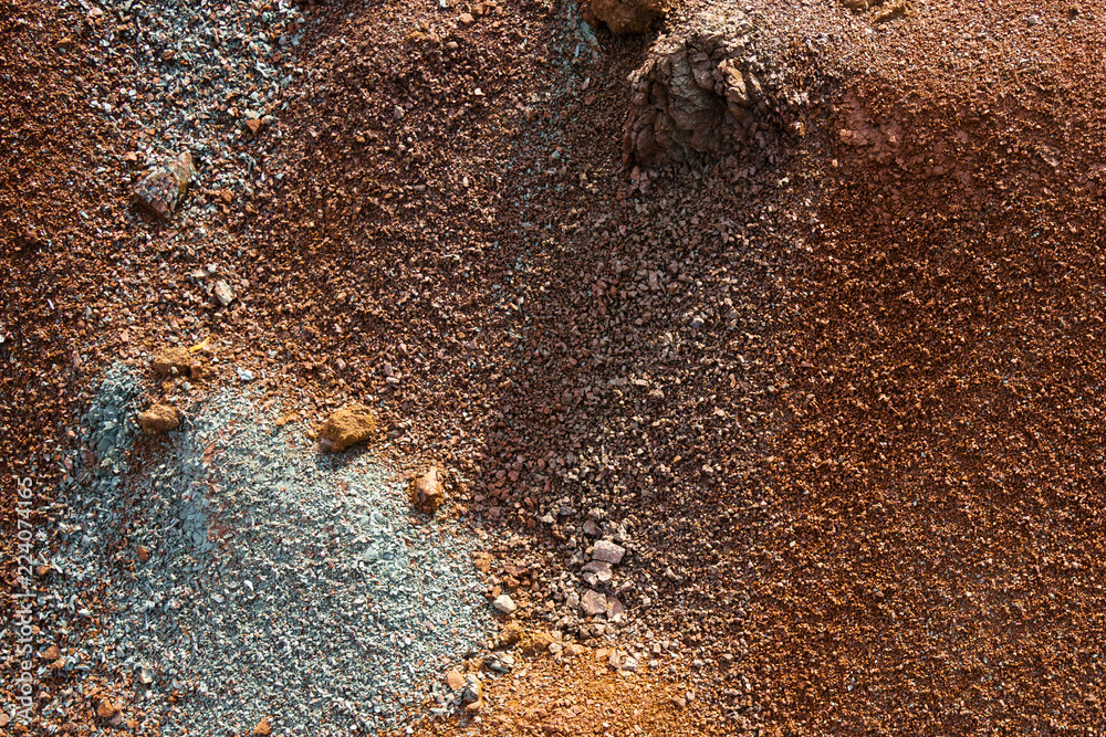 Red earth or soil background. Tropical laterite soil background of red ...
