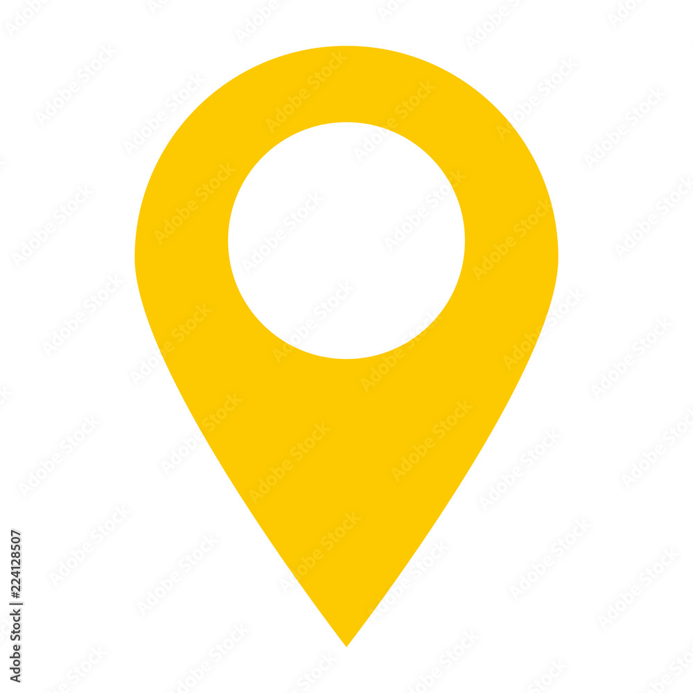 location pin icon on white background. location pin point. flat style ...
