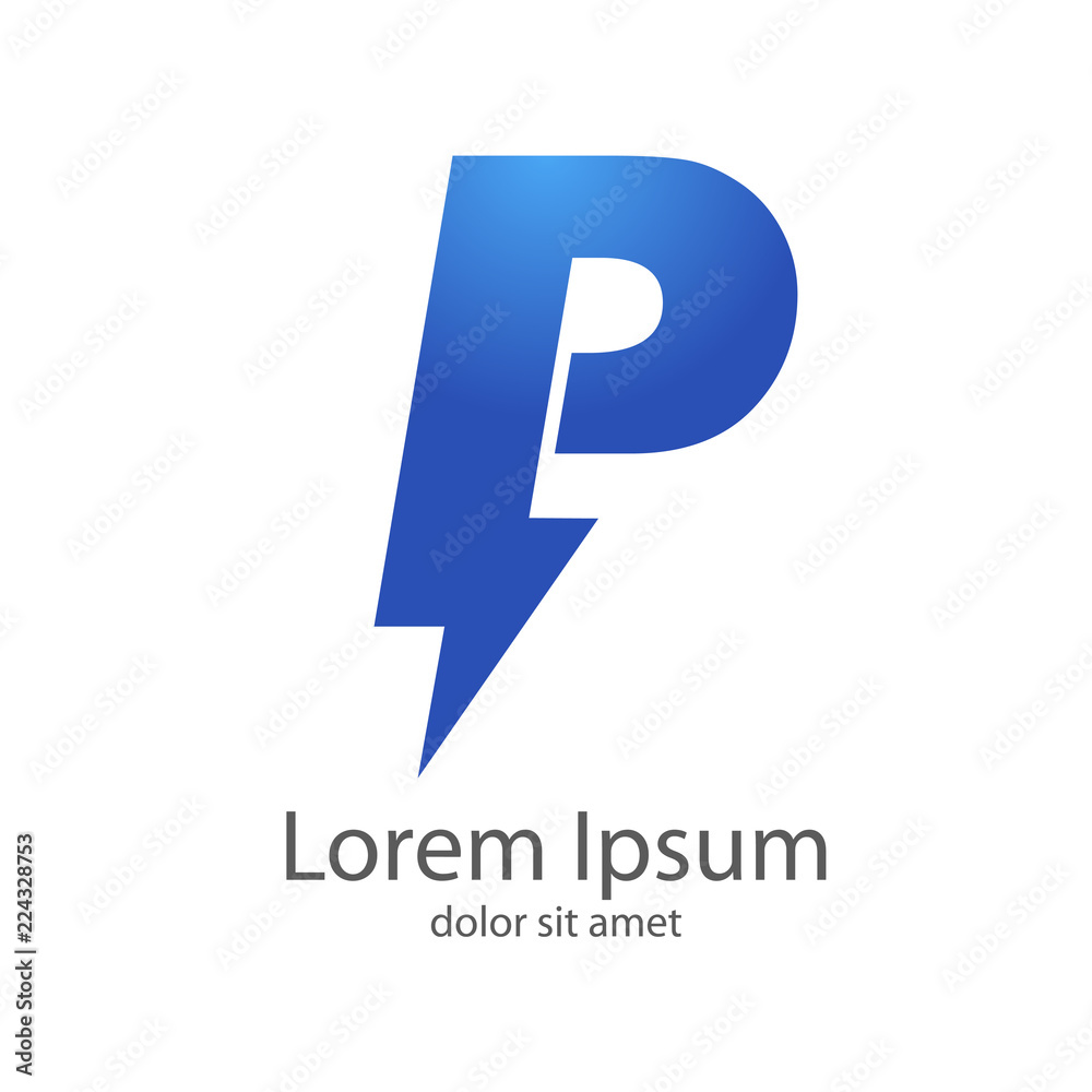Logotipo Azul P